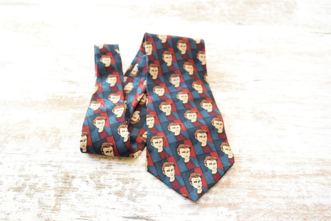 James Dean Men's Necktie Iconic Movie Star - Etsy