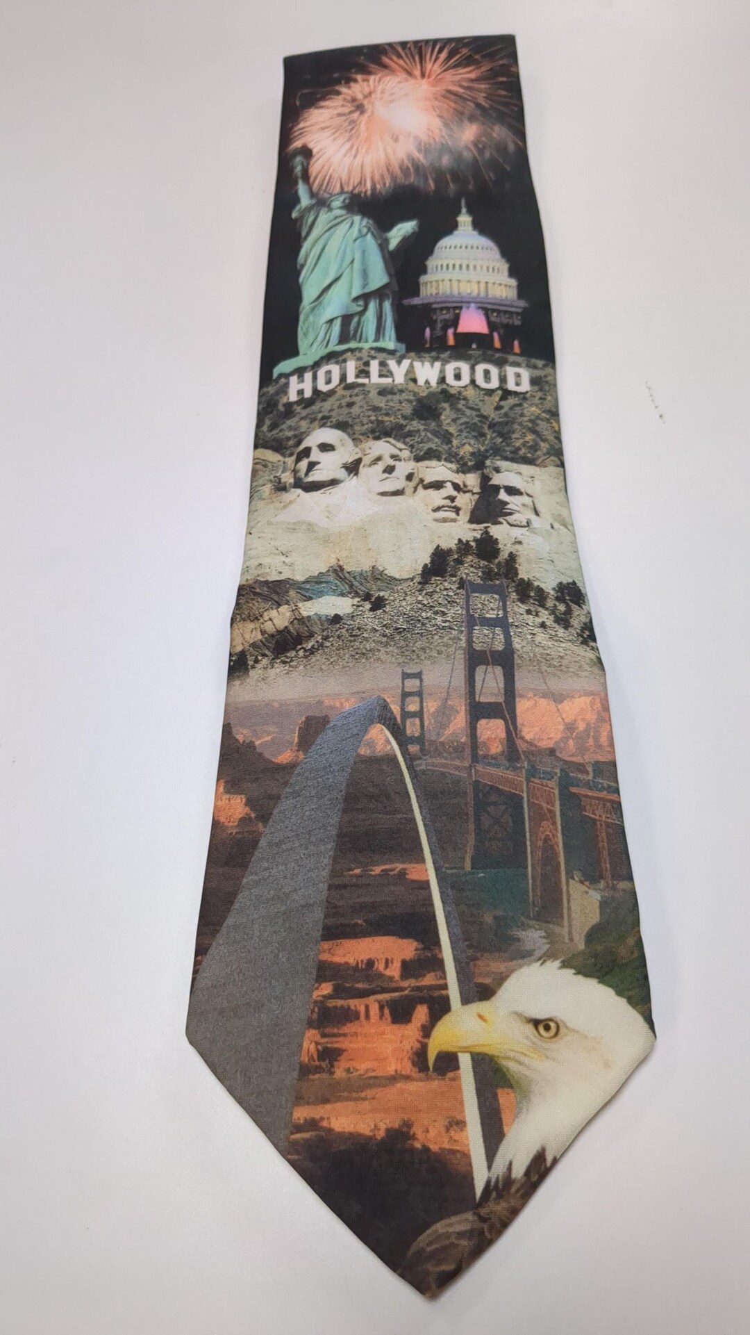 United States Landmarks RM Style Tie Men's Ties Neckties - Etsy