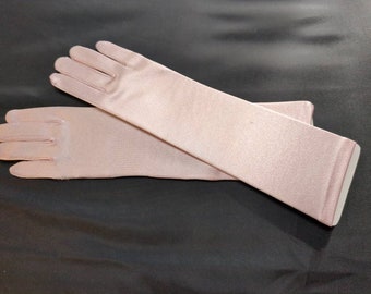 Long Pink Gloves - Etsy