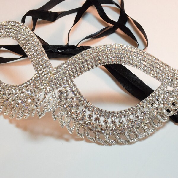 Rhinestone Masks - Etsy