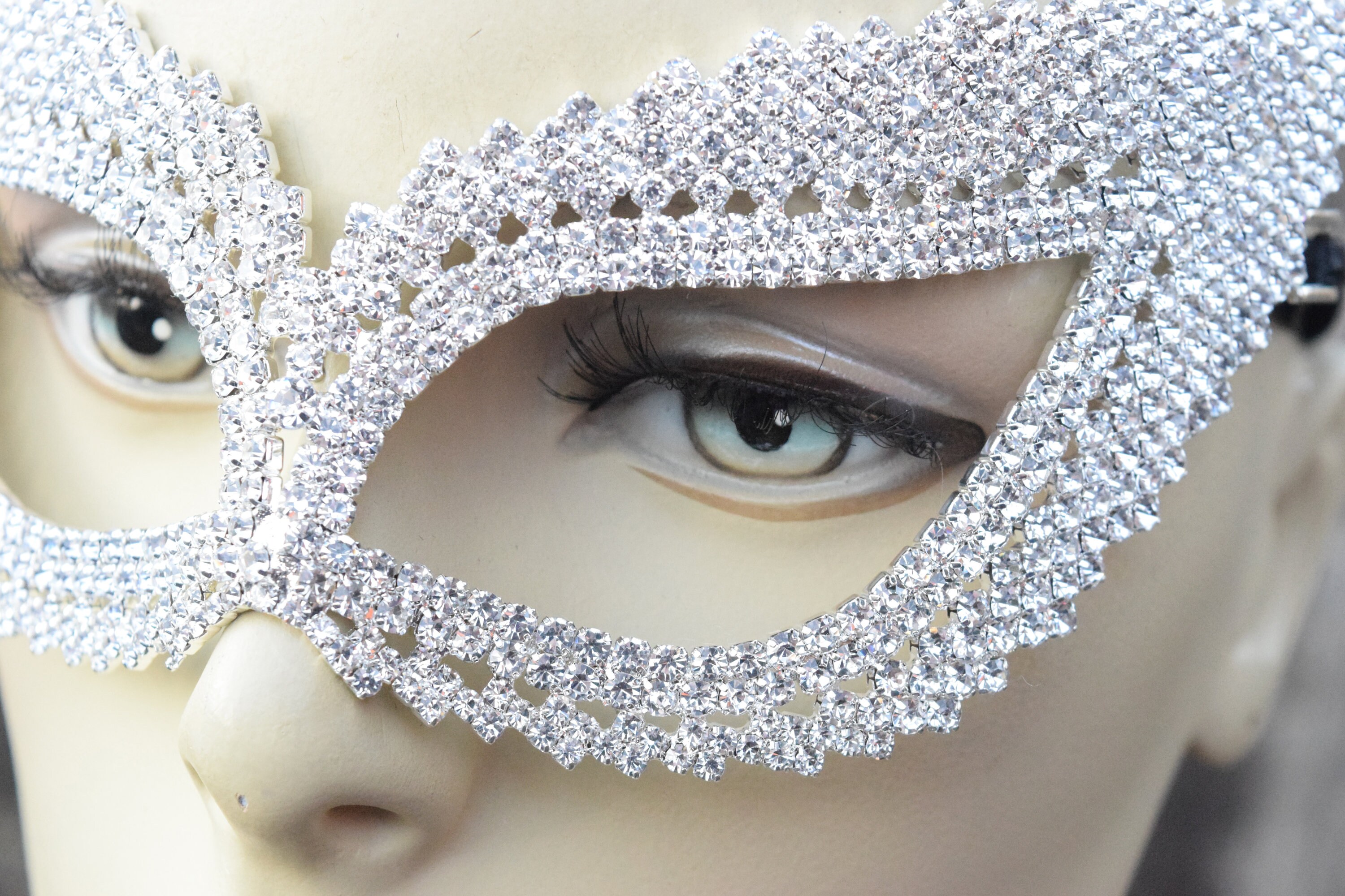 Gold Rhinestone Mask Masquerade Ball Face Mask Mardi Gras Mask | Etsy