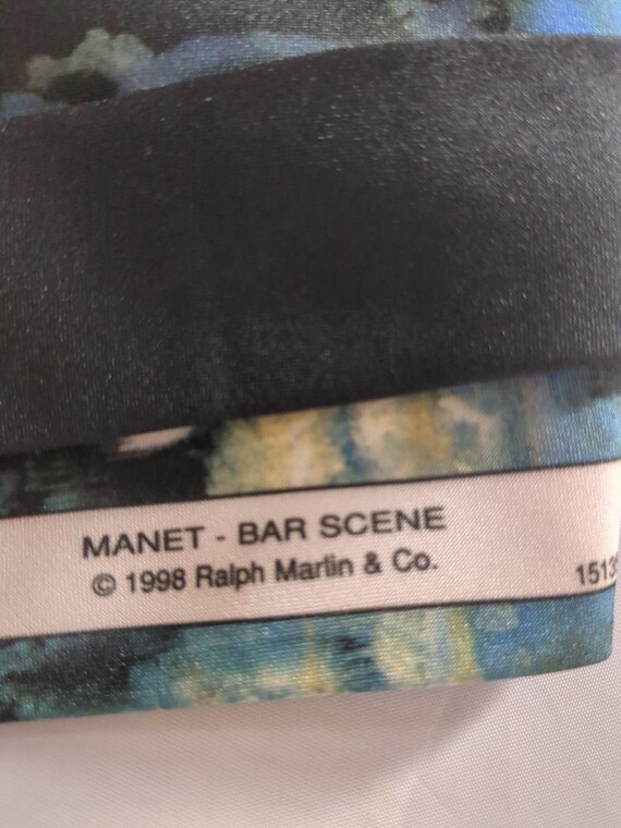 Pierre Manet Bar Scene Depicted on a Necktie Bar in t… - Gem