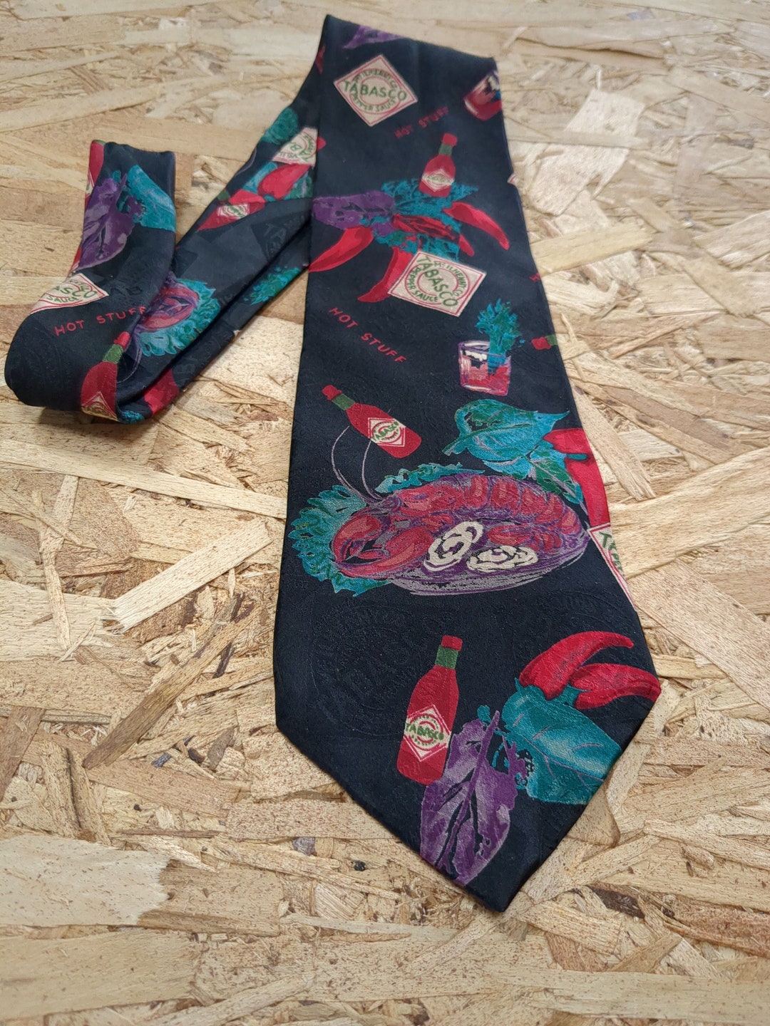 Tabasco Novelty Print Men's Tie and Hot Sauce Mcilhenny County Tabasco ...