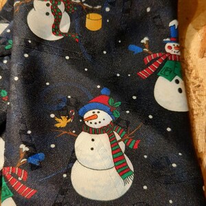 Snowmen in Windy Snowstorm Design Tie Novelty Necktie Men's Christmas ...