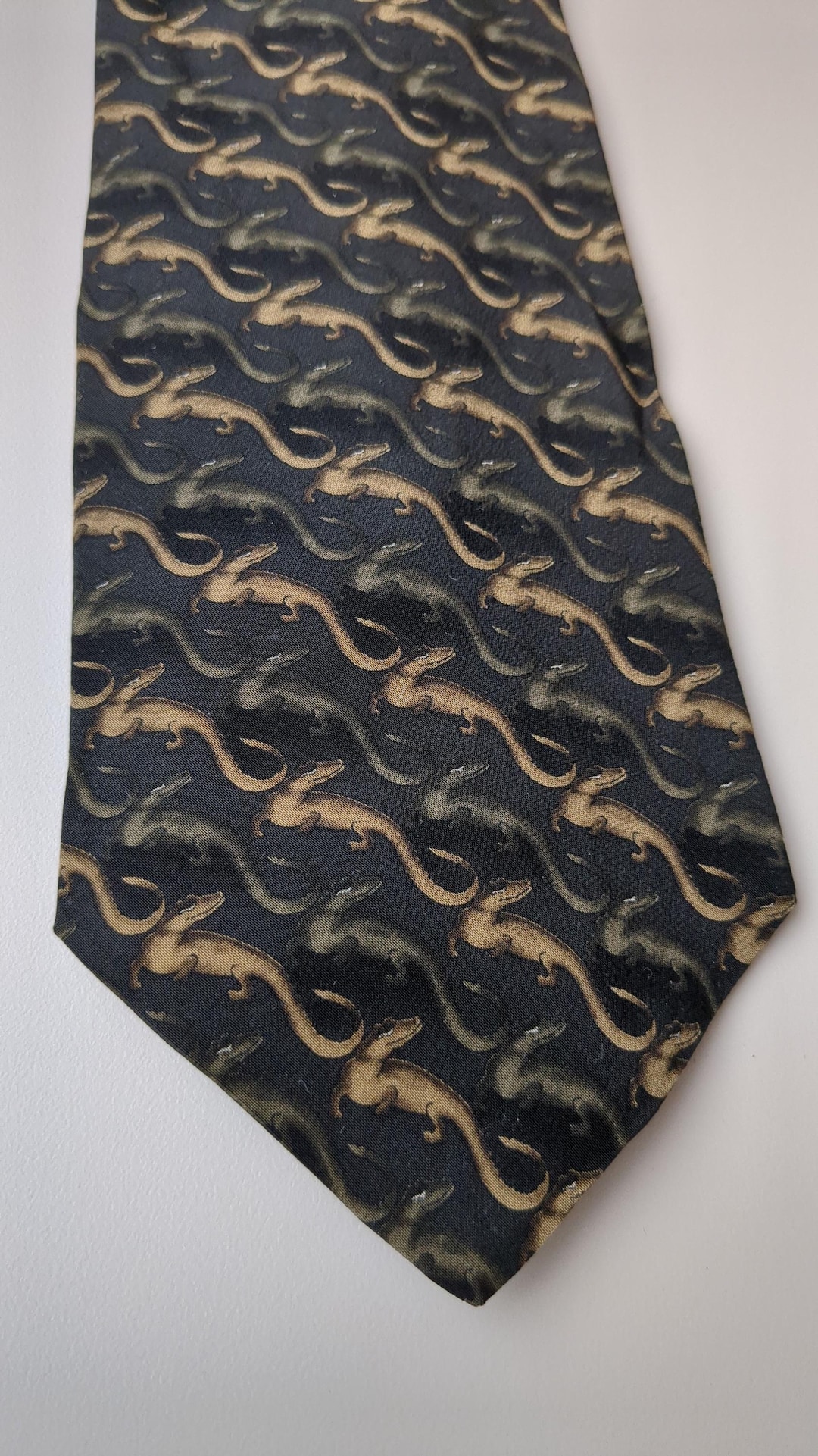 Amphibian 'leaping Lizards' Wildlife Domain Tie Men's Ties Neckties - Etsy