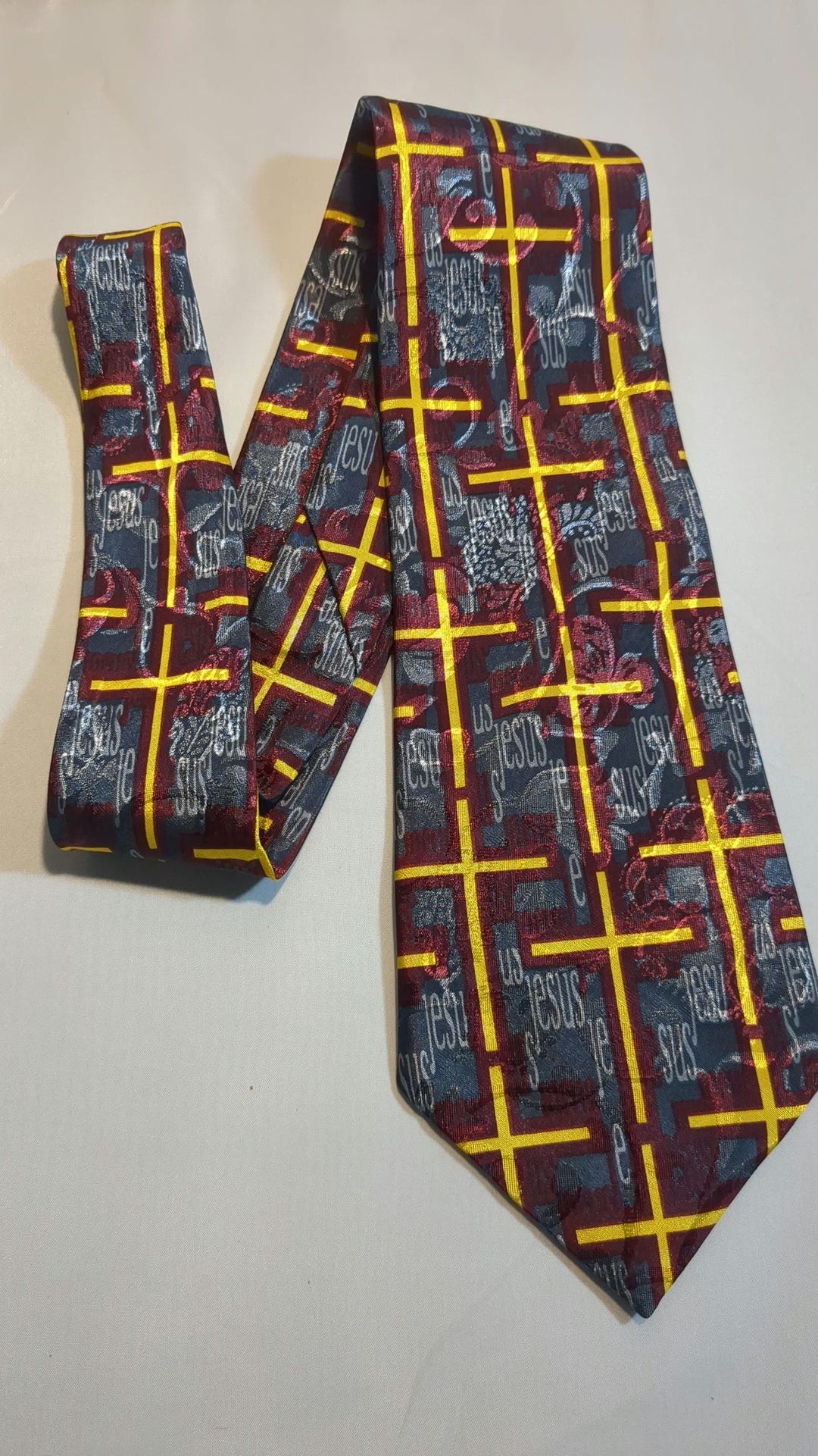 Cross Religious Catholic Christian Tie Men's Ties Neckties by Pascal - Etsy