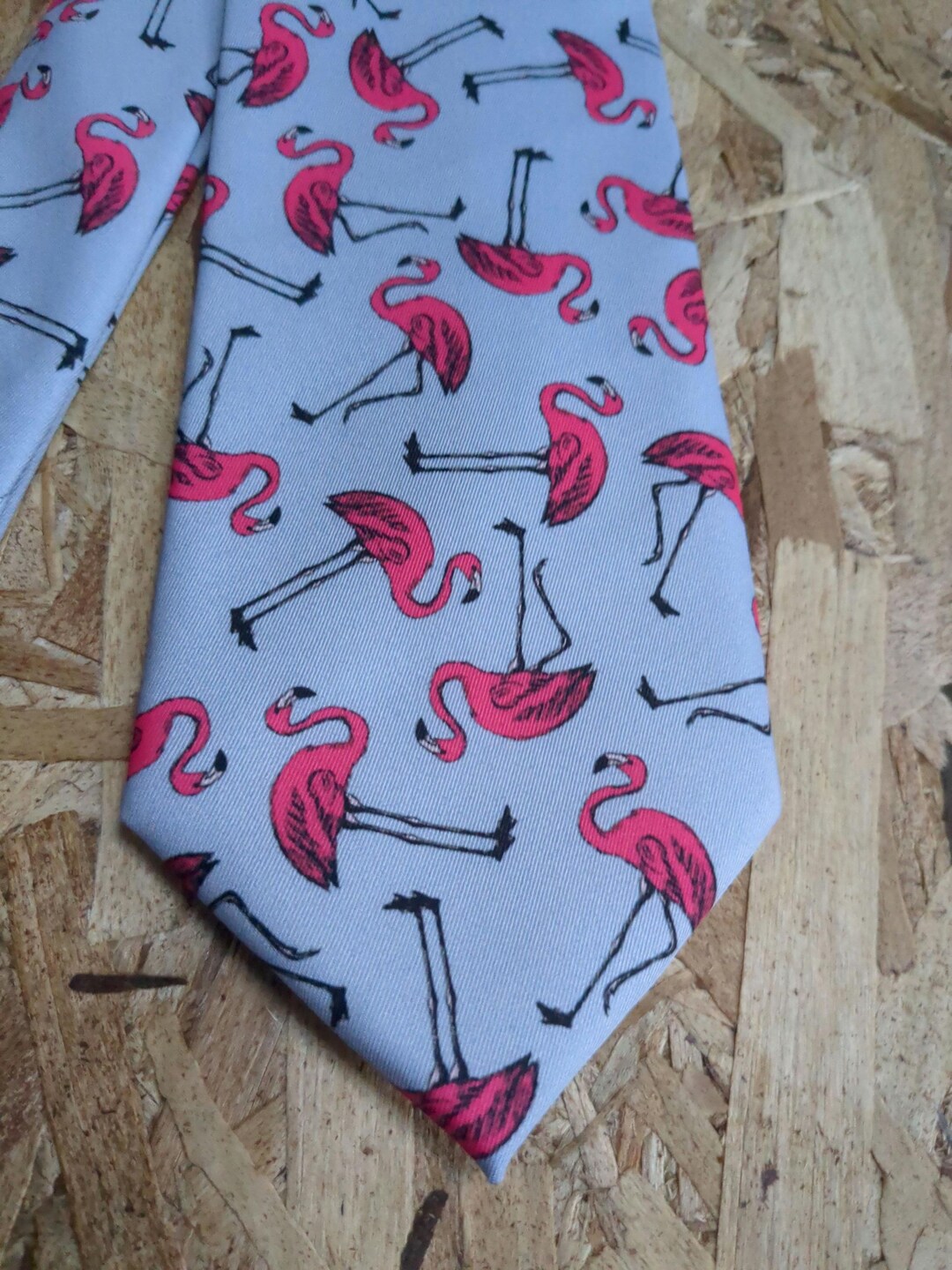 Flamingo Tropical Island Tie Men's Ties Neckties - Etsy
