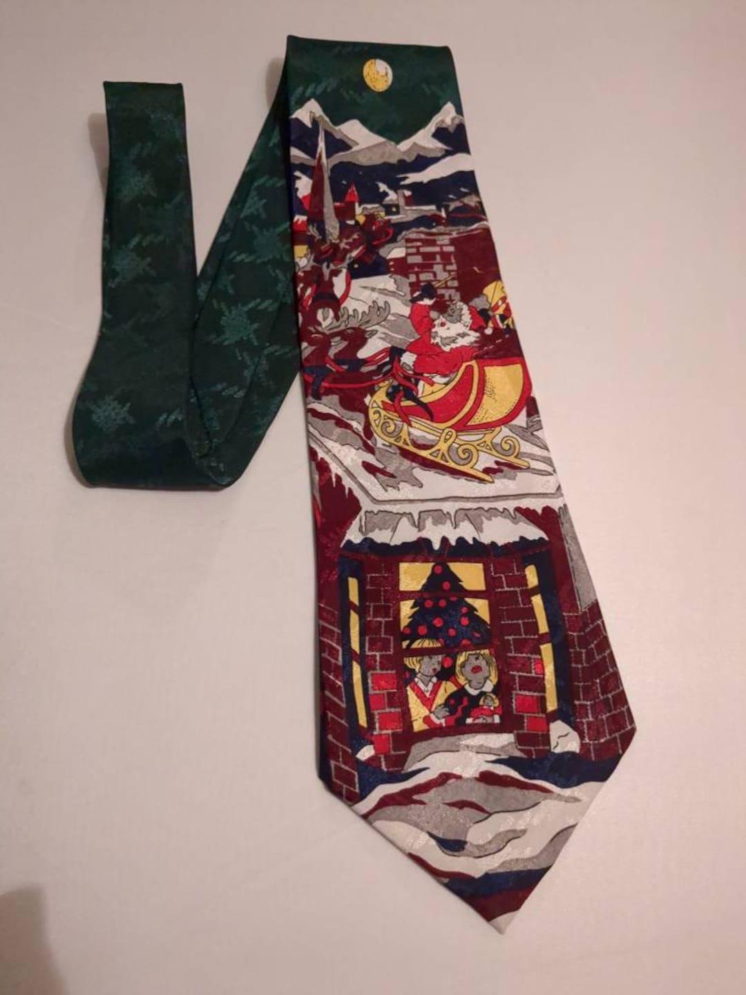 Santa Christmas Men's Tie Necktie Sleigh Jolly Ol' Nicktie - Etsy