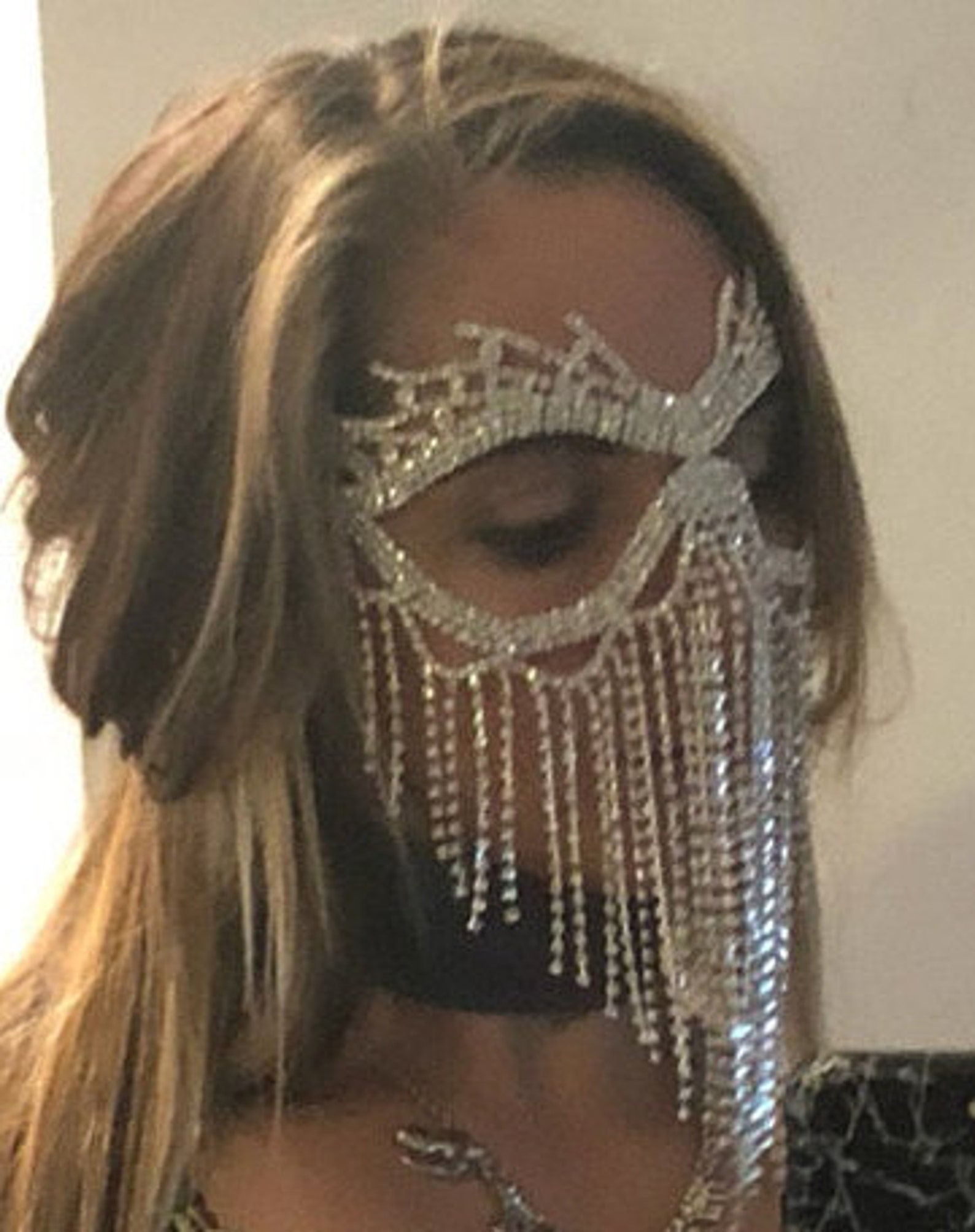 Silver Rhinestone Mask Masquerade Prom Mask Birthday Mask Mardi Gras ...