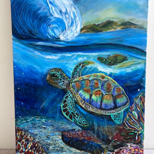 Honu Painting - Etsy