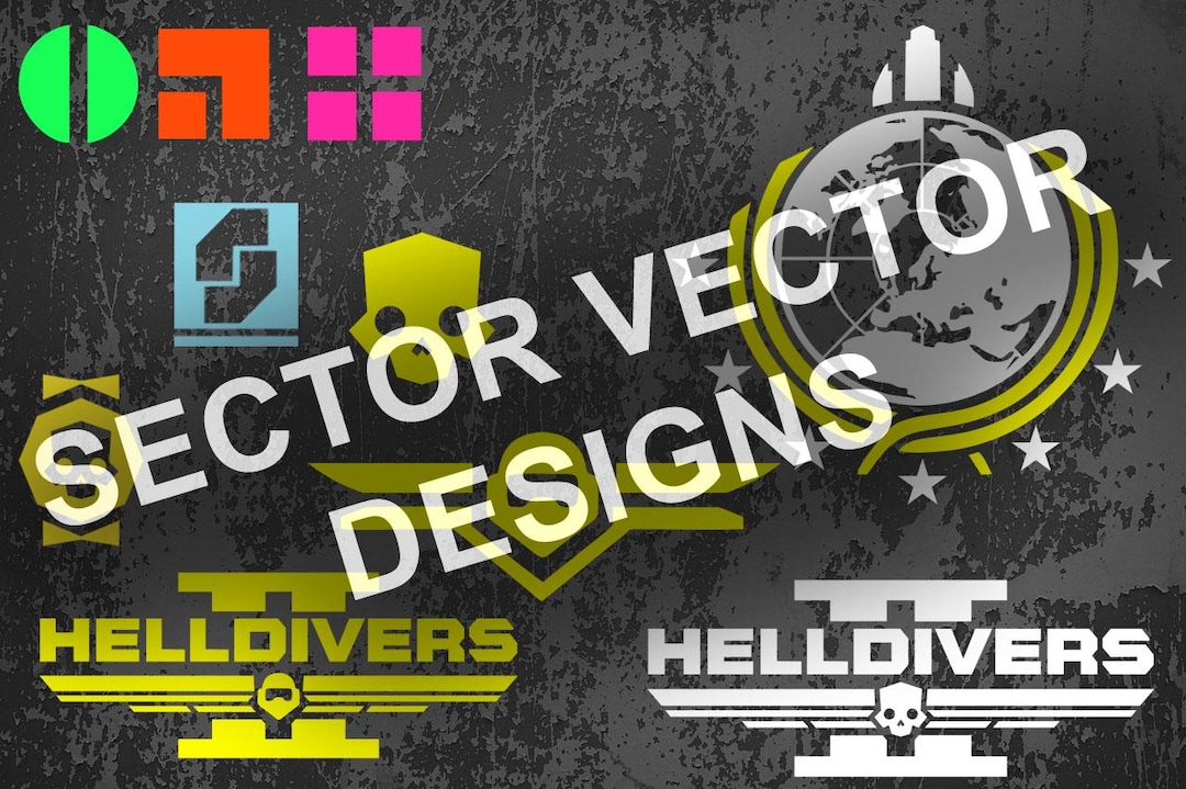 Helldivers 2 Digital File Bundle: SVG, PNG, PSD - 10 Assets (cricut ...