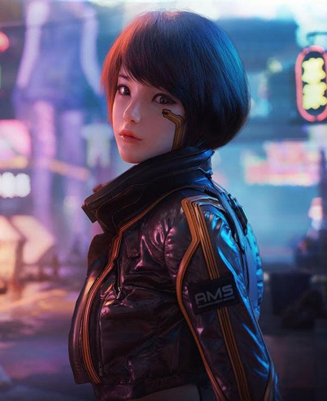 Cyberpunk 2077 Techwear Bomber Jacket – Yellow & Black Leather Jacket ...
