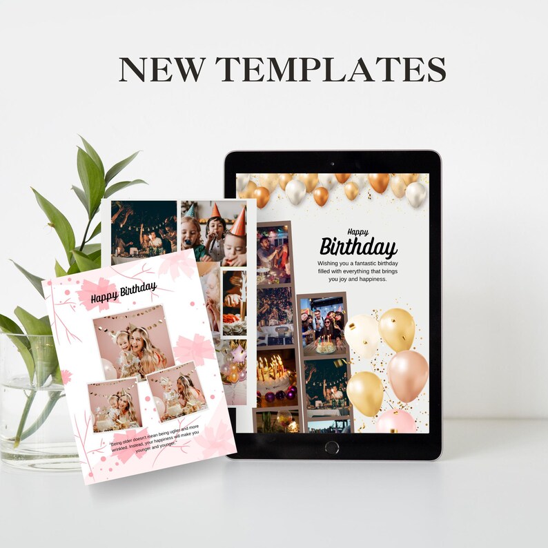 Custom Birthday Magazine | Editable Canva Template | Birthday Gift for ...