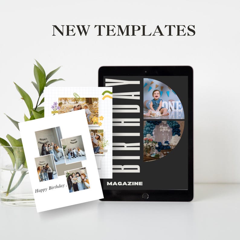 Editable Birthday Magazine Template | Personalized Canva Photo Magazine ...