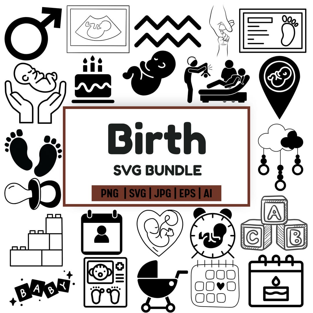Baby Birth SVG, Baby Announcement Svg, Baby Shower Svg, Footprints Svg ...