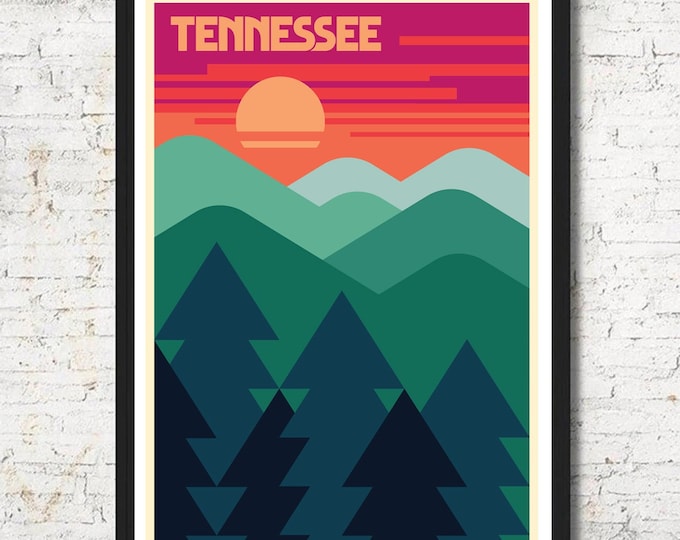 Tennessee Poster, Tennessee Wall Art, Tennessee Print, Tennessee Art ...
