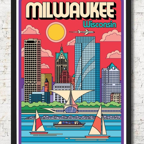 Milwaukee Poster Milwaukee Wall Art Milwaukee Print - Etsy