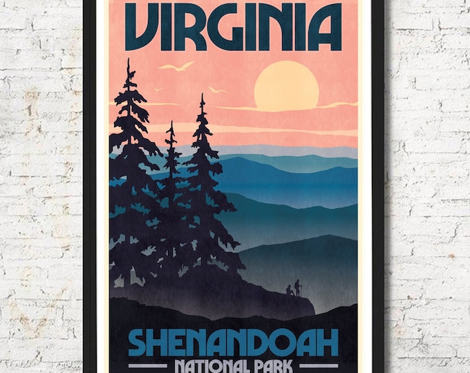 Virginia Poster, Virginia Wall Art, Virginia Print, Virginia Art Print ...