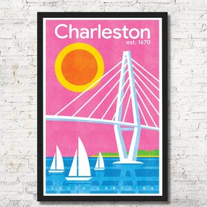 Charleston Poster Charleston Wall Art Charleston Art Print | Etsy