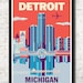 Detroit Poster Detroit Wall Art Detroit Print Detroit Art | Etsy