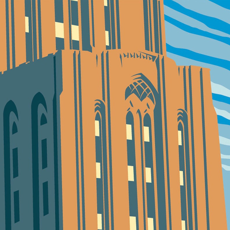 Cathedral of Learning Poster Pittsburgh Wall Art Pittsburgh - Etsy