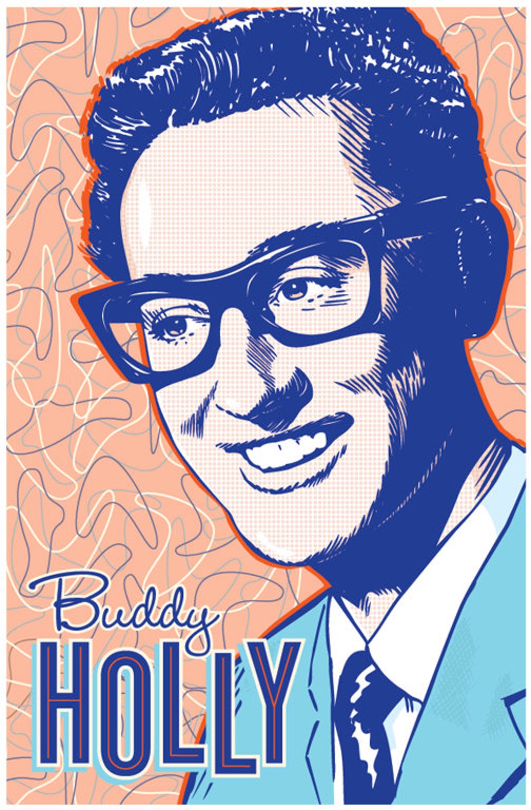 13 X 19 Buddy Holly, Buddy Holly Poster, Buddy Holly Wall Art, Buddy ...