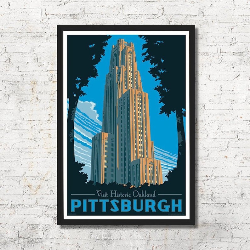 Cathedral of Learning Poster Pittsburgh Wall Art Pittsburgh - Etsy