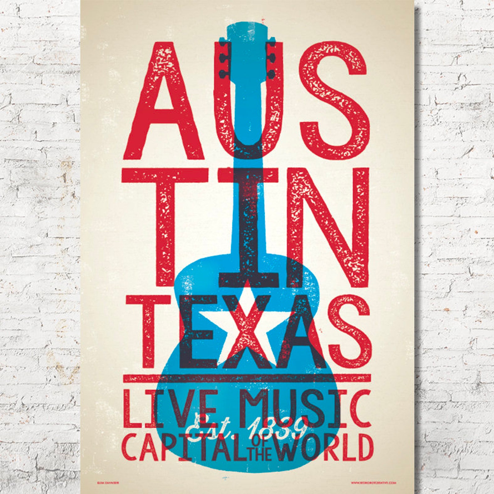 Austin Poster Austin Wall Art Austin Art Print Austin - Etsy