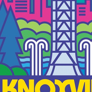 Knoxville Poster, Knoxville Wall Art, Knoxville Print, Knoxville Art ...