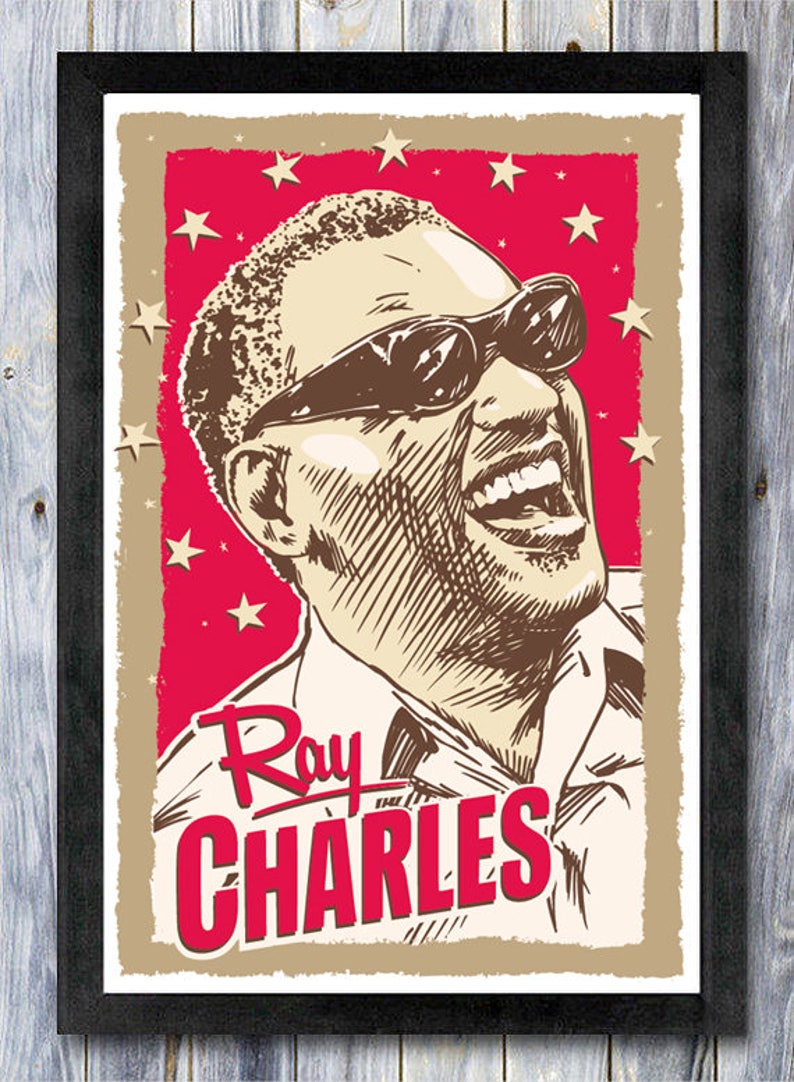13 X 19 Ray Charles Ray Charles Poster Ray Charles Wall Art - Etsy