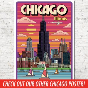 Chicago Poster, Chicago Wall Art, Chicago Print, Chicago Art Print ...