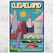 Cleveland Poster, Cleveland Wall Art, Cleveland Art Print, Cleveland ...