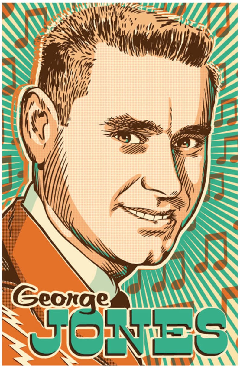 George Jones George Jones Poster George Jones Wall Art - Etsy Australia