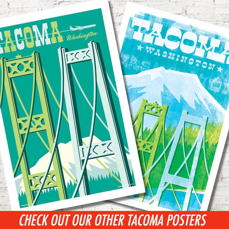 Tacoma Tacoma Poster Tacoma Wall Art Tacoma Art Print | Etsy
