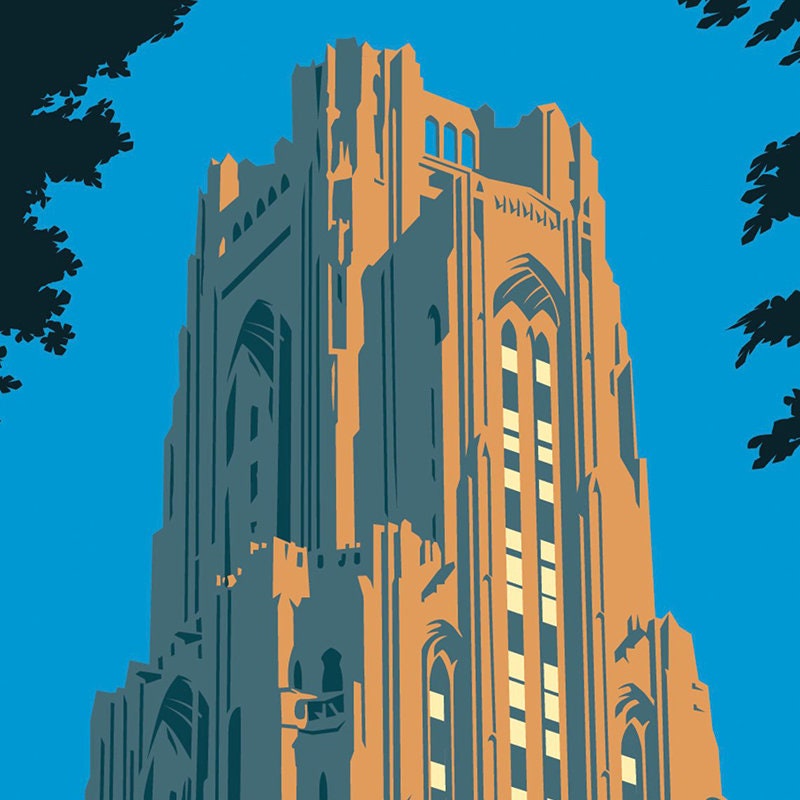 Cathedral of Learning Poster Pittsburgh Wall Art Pittsburgh - Etsy