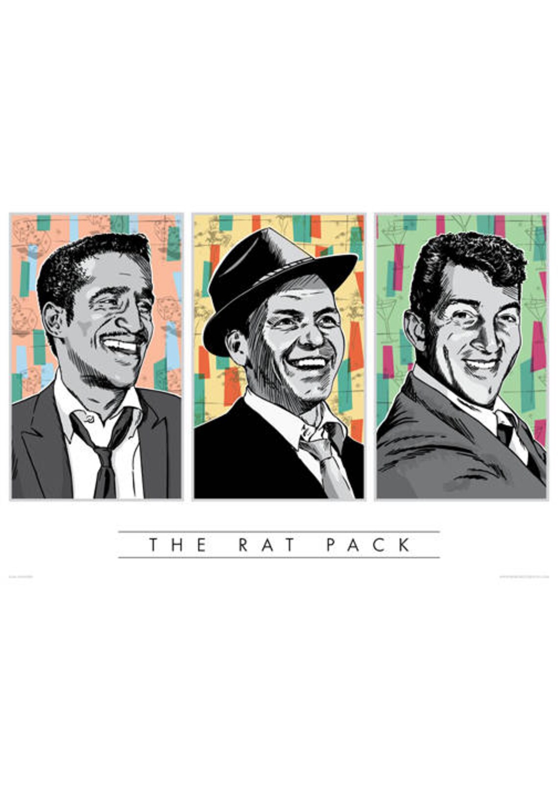 Rat Pack Rat Pack Poster Rat Pack Wall Art Rat Pack Art | Etsy