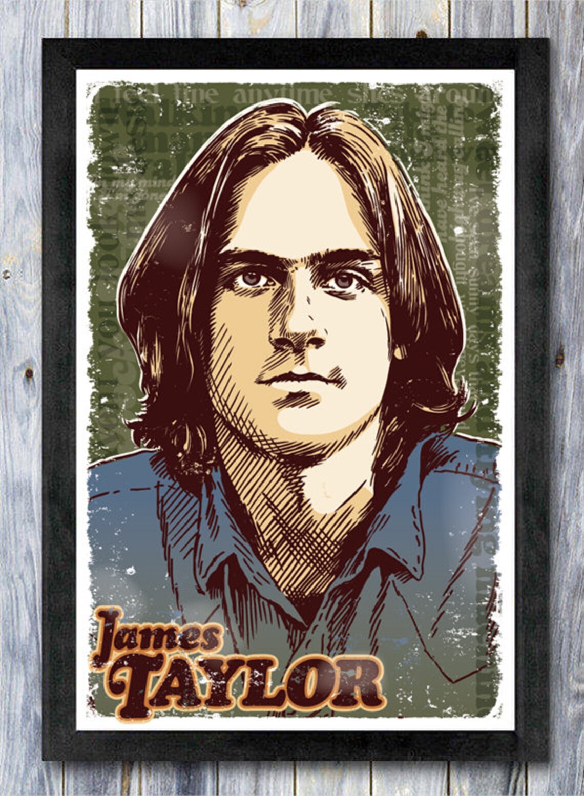 James Taylor James Taylor Poster James Taylor Wall Art | Etsy