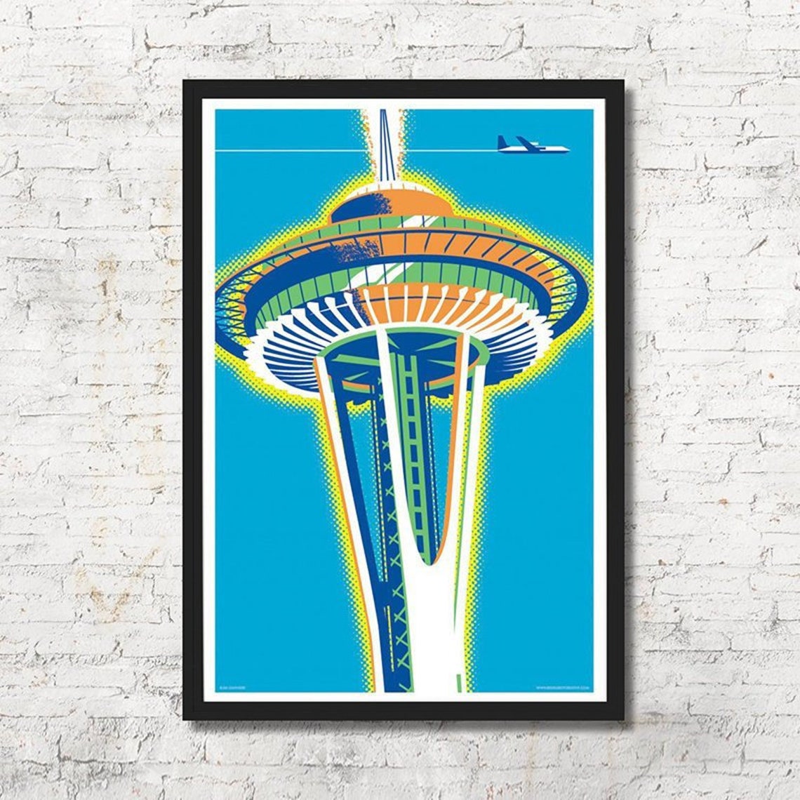 Space Needle Space Needle poster Seattle wall art Space | Etsy