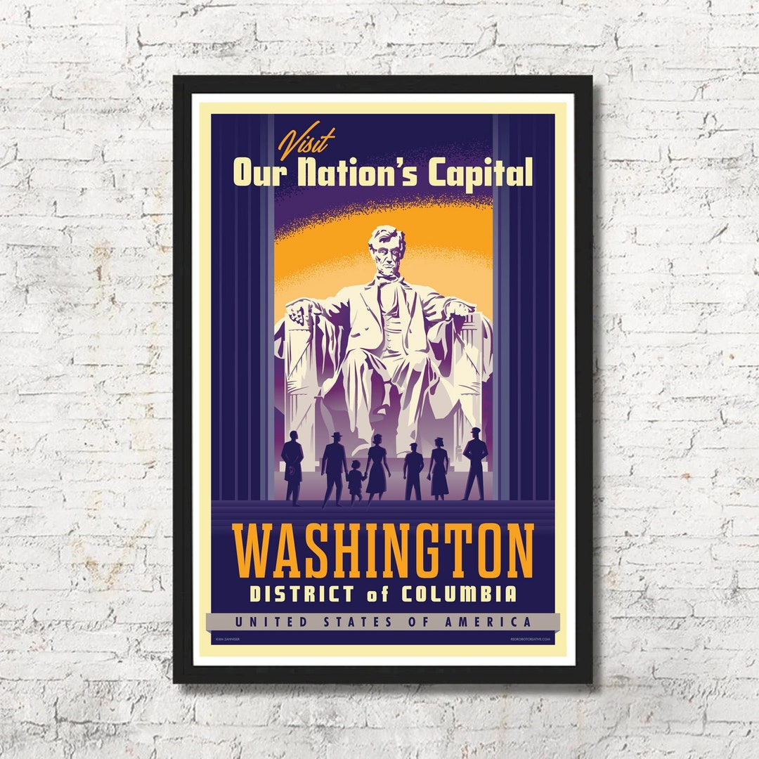 Washington Poster, Washington Wall Art, Washington Print, Washington ...