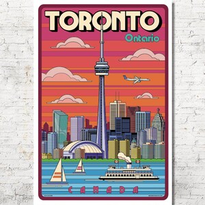Toronto, Toronto Poster, Toronto Wall Art, Toronto Art Print, Toronto ...
