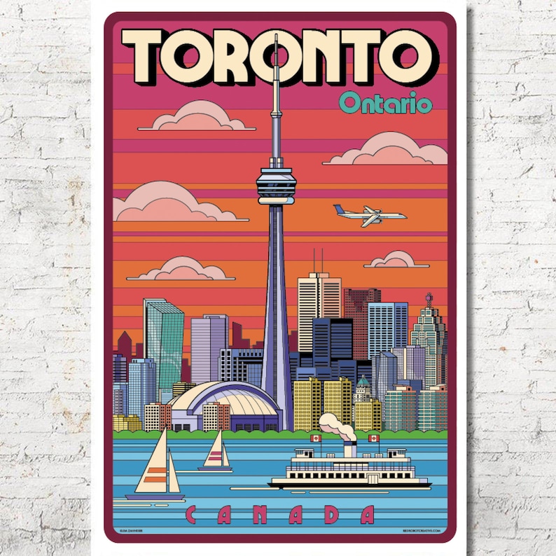 Toronto Toronto Poster Toronto Wall Art Toronto Art Print - Etsy