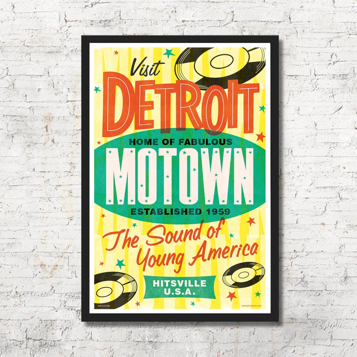 Detroit Poster Detroit Wall Art Detroit Print Detroit Art - Etsy