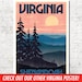 Virginia Poster, Virginia Wall Art, Virginia Print, Virginia Art Print ...