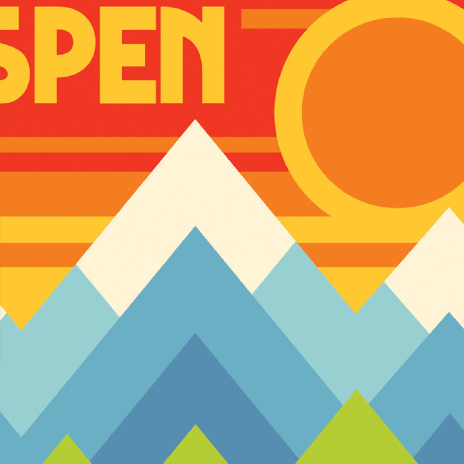 Aspen Aspen Poster Aspen Wall Art Aspen Art Print Aspen - Etsy