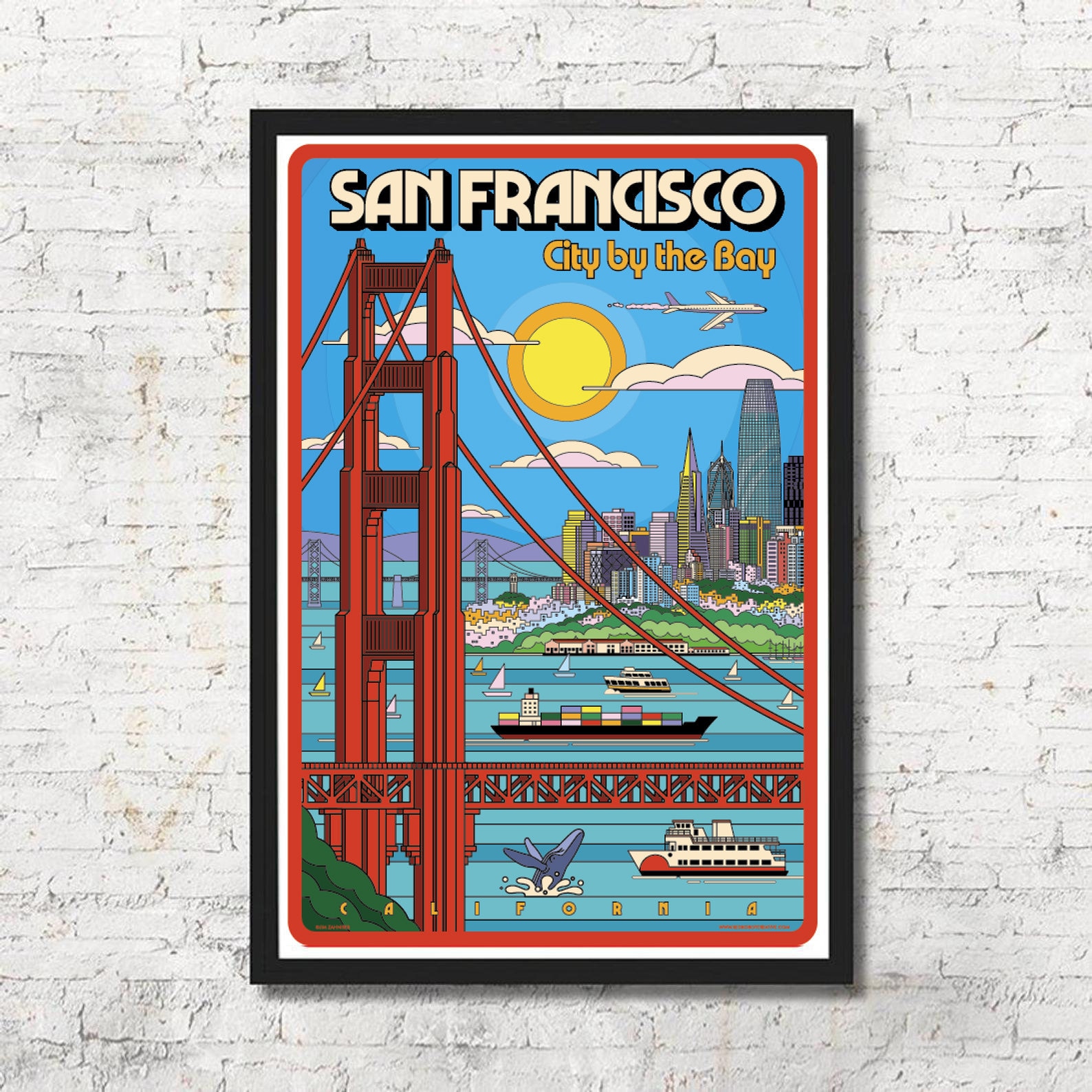 San Francisco San Francisco poster San Francisco wall art | Etsy