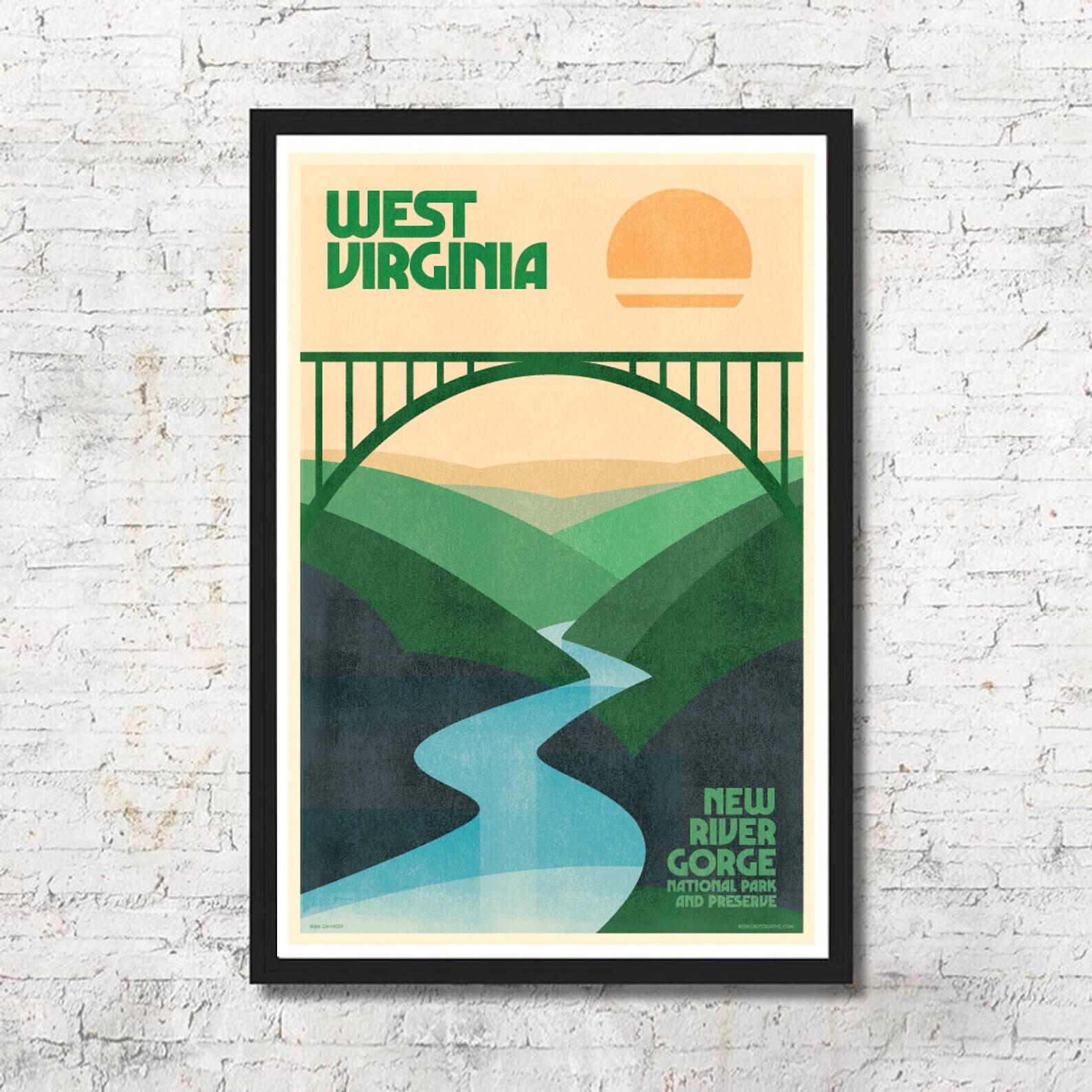 West Virginia Poster West Virginia Wall Art West Virginia - Etsy