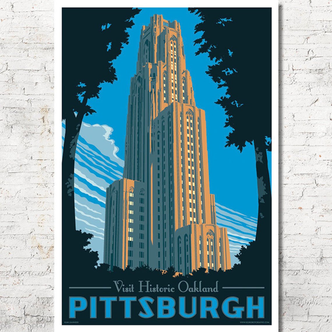 Cathedral of Learning Poster Pittsburgh Wall Art Pittsburgh - Etsy