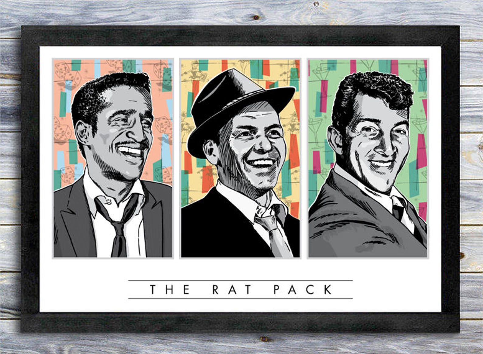 Rat Pack Rat Pack Poster Rat Pack Wall Art Rat Pack Art - Etsy
