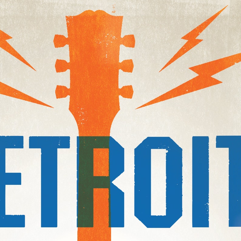 Detroit Poster Detroit Wall Art Detroit Print Detroit Art - Etsy