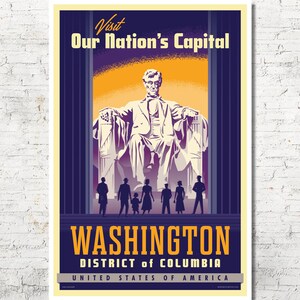 Washington Poster, Washington Wall Art, Washington Print, Washington ...
